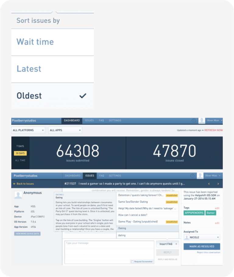 Pixelberry Studios - Helpshift