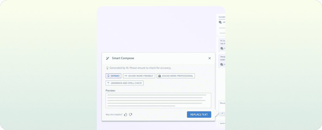 Smart Compose Beta | Helpshift